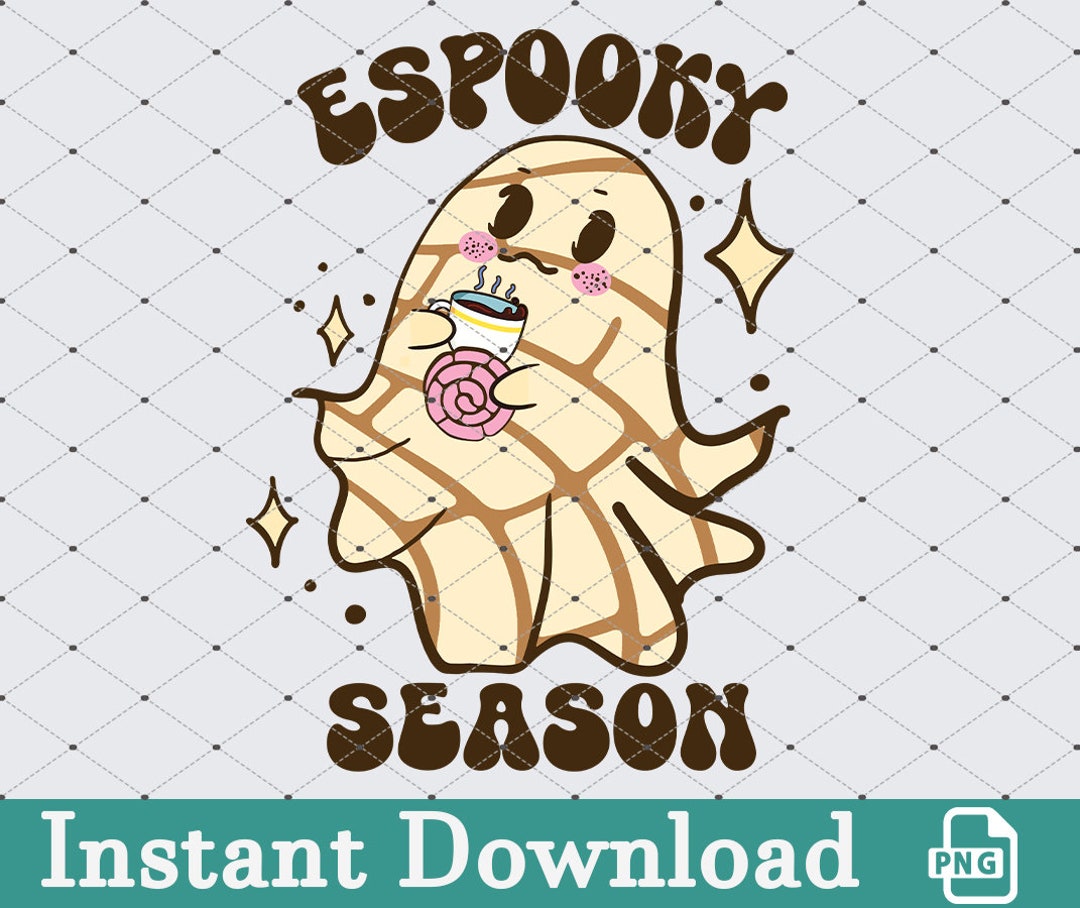 Spooky Conchas PNG Mexican Halloween Ghost Espooky Season - Etsy