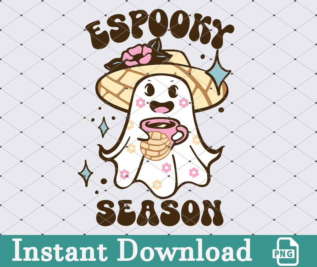 Spooky Conchas PNG Mexican Halloween Ghost Espooky Season - Etsy
