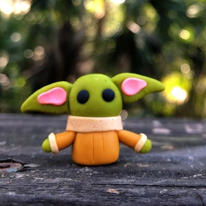 Baby Yoda Clay Figure Adopt a Grogu Handmade Star Wars - Etsy
