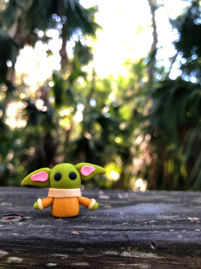 Baby Yoda Clay Figure Adopt a Grogu Handmade Star Wars - Etsy