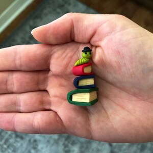 Fancy Bookworm With a Top Hat! | Limited Edition Clay Figure | Funny ...