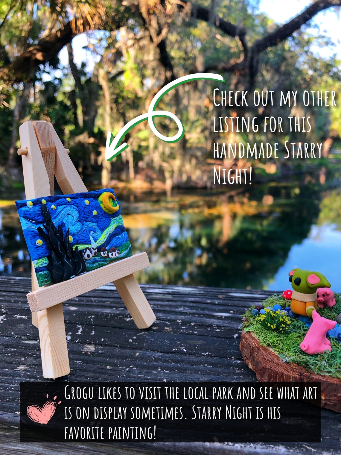 Baby Yoda Clay Figure Adopt a Grogu Handmade Star Wars - Etsy