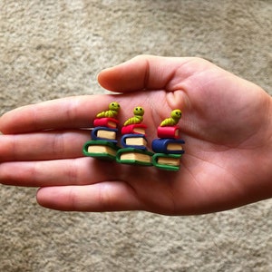 Clay Bookworm | Nerdy Gifts for Readers | Writer Gifts | Bibliophile ...