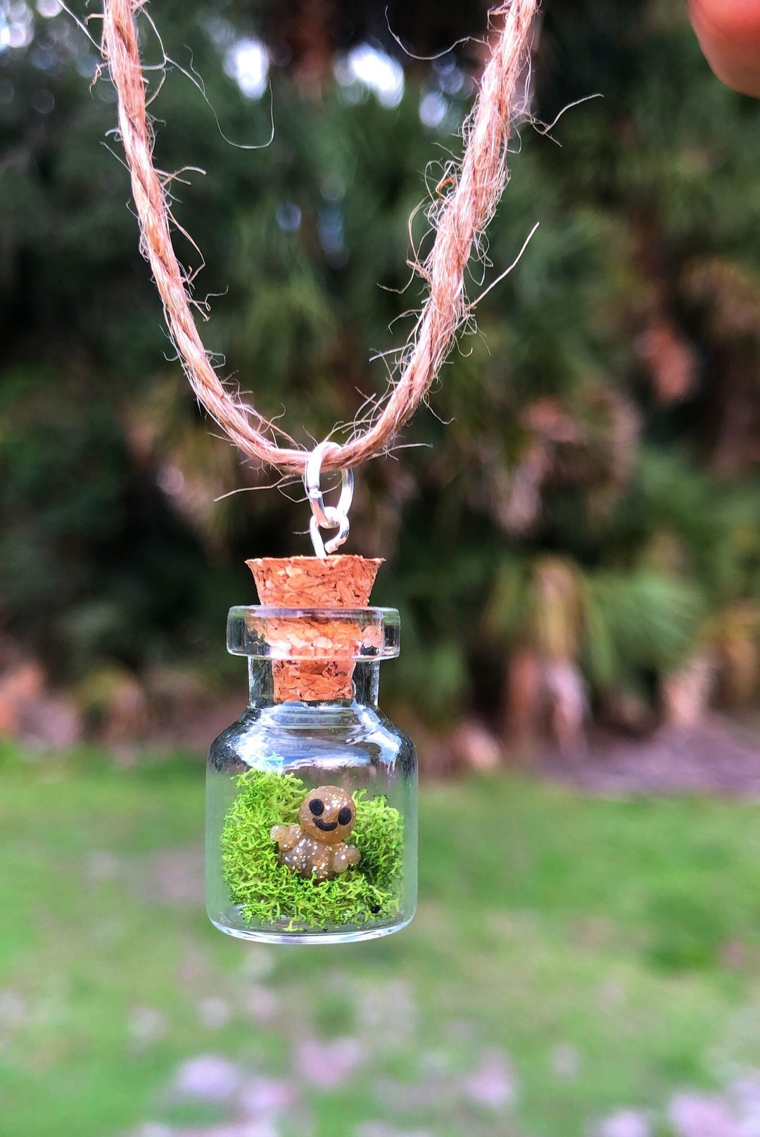 Golden Pet Rock in a Bottle! | Handmade Clay Ornament | Glitter Rock ...