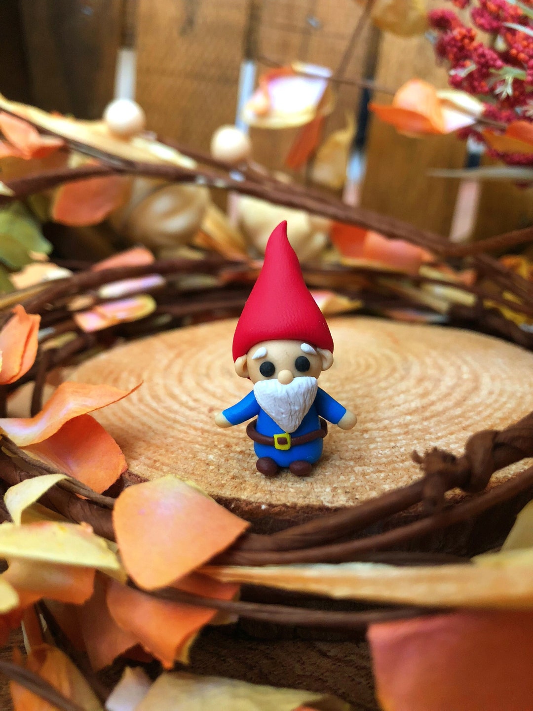 Mini Clay Gnome Desk Pet | Handmade Garden Gift | Cute Decor for Plant ...