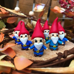 Mini Clay Gnome Desk Pet | Handmade Garden Gift | Cute Decor for Plant ...
