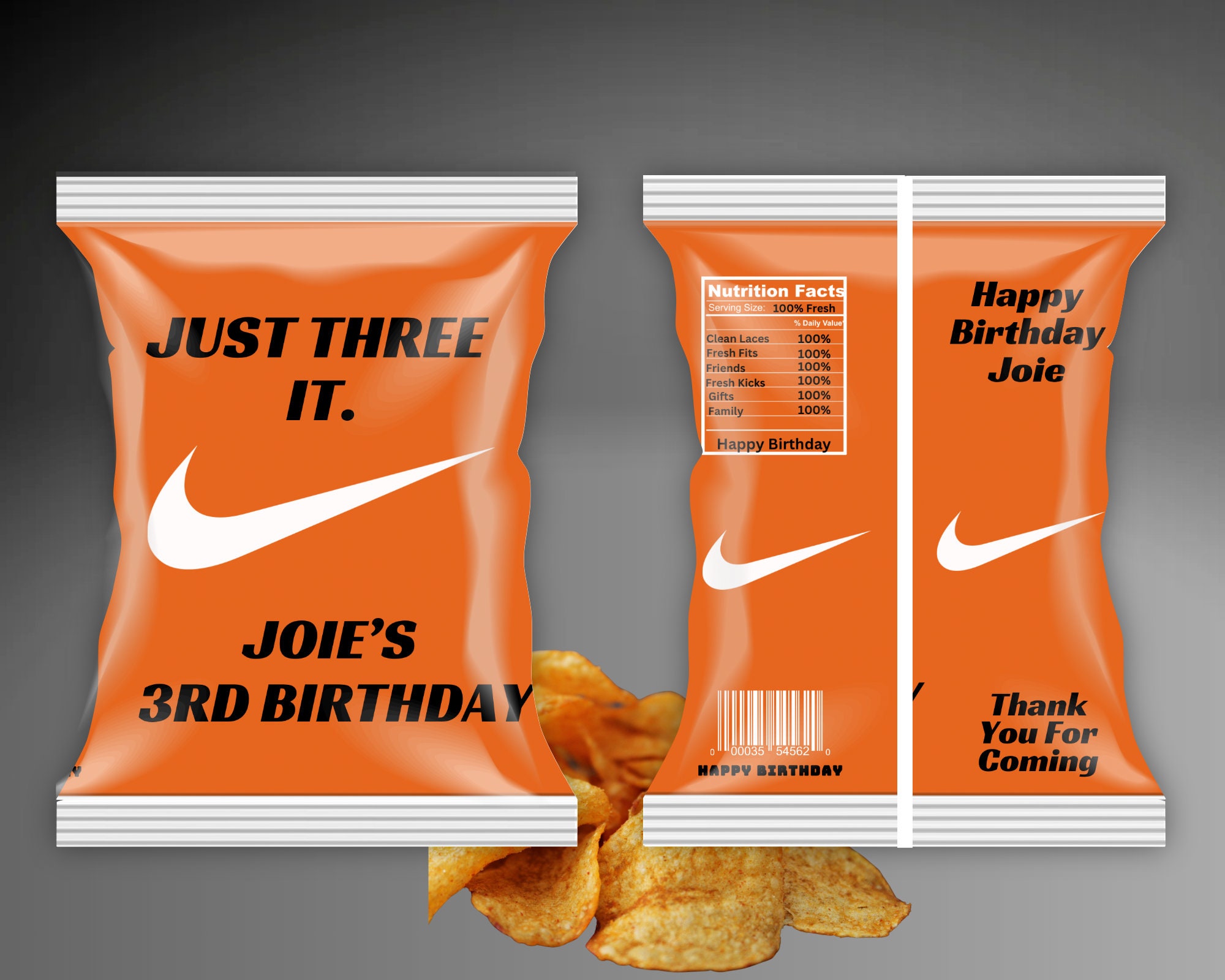 Custom Chip Bags: Personalized Birthday Party Favors - Etsy