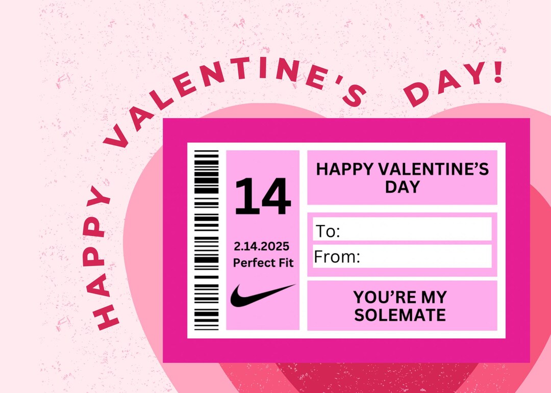 Valentine Shoe Box Label - Etsy