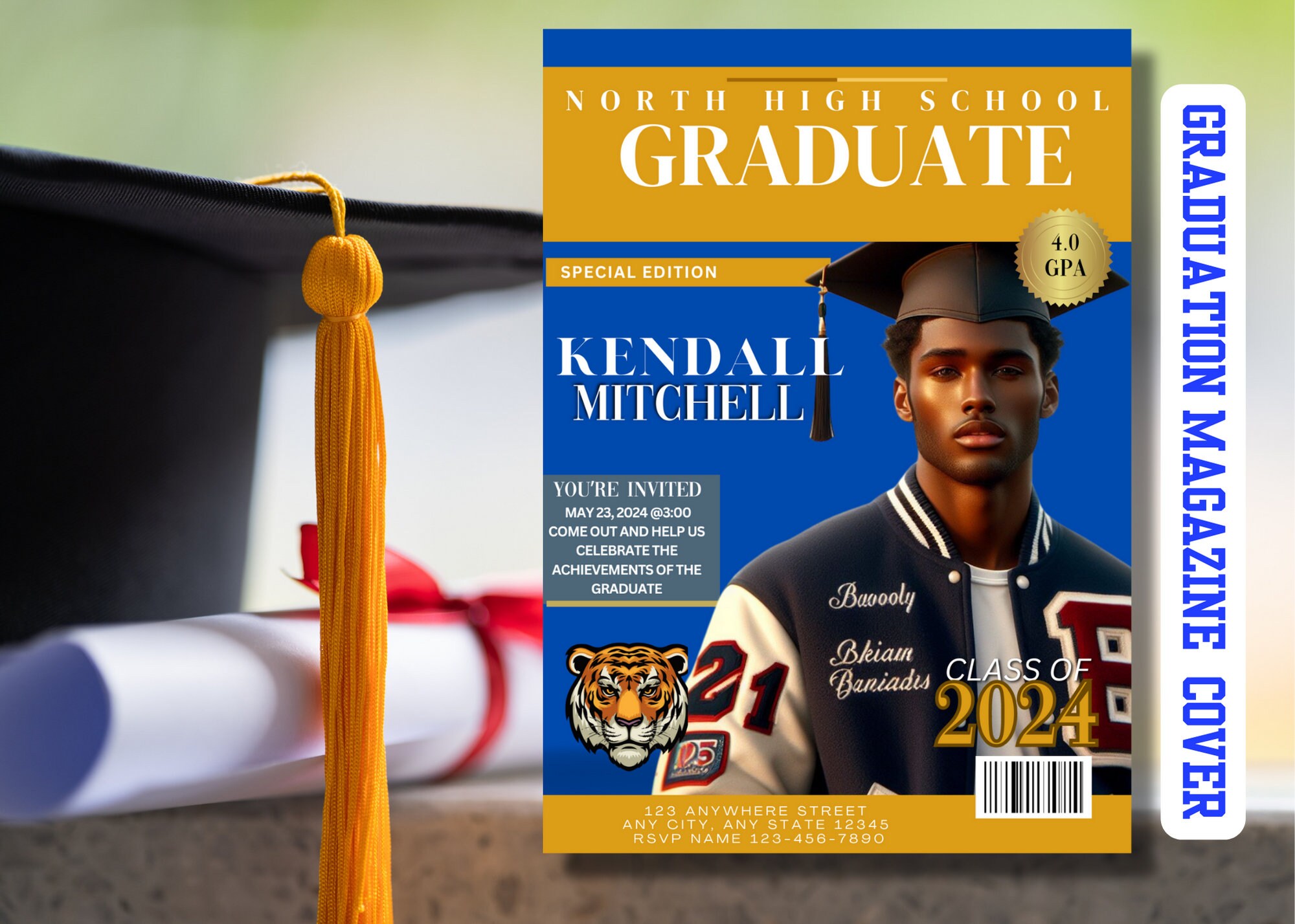 2024 Magazine Graduation Template - Etsy