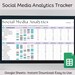 Social Media Analytics Tracker: Google Sheets Dashboard (digital ...