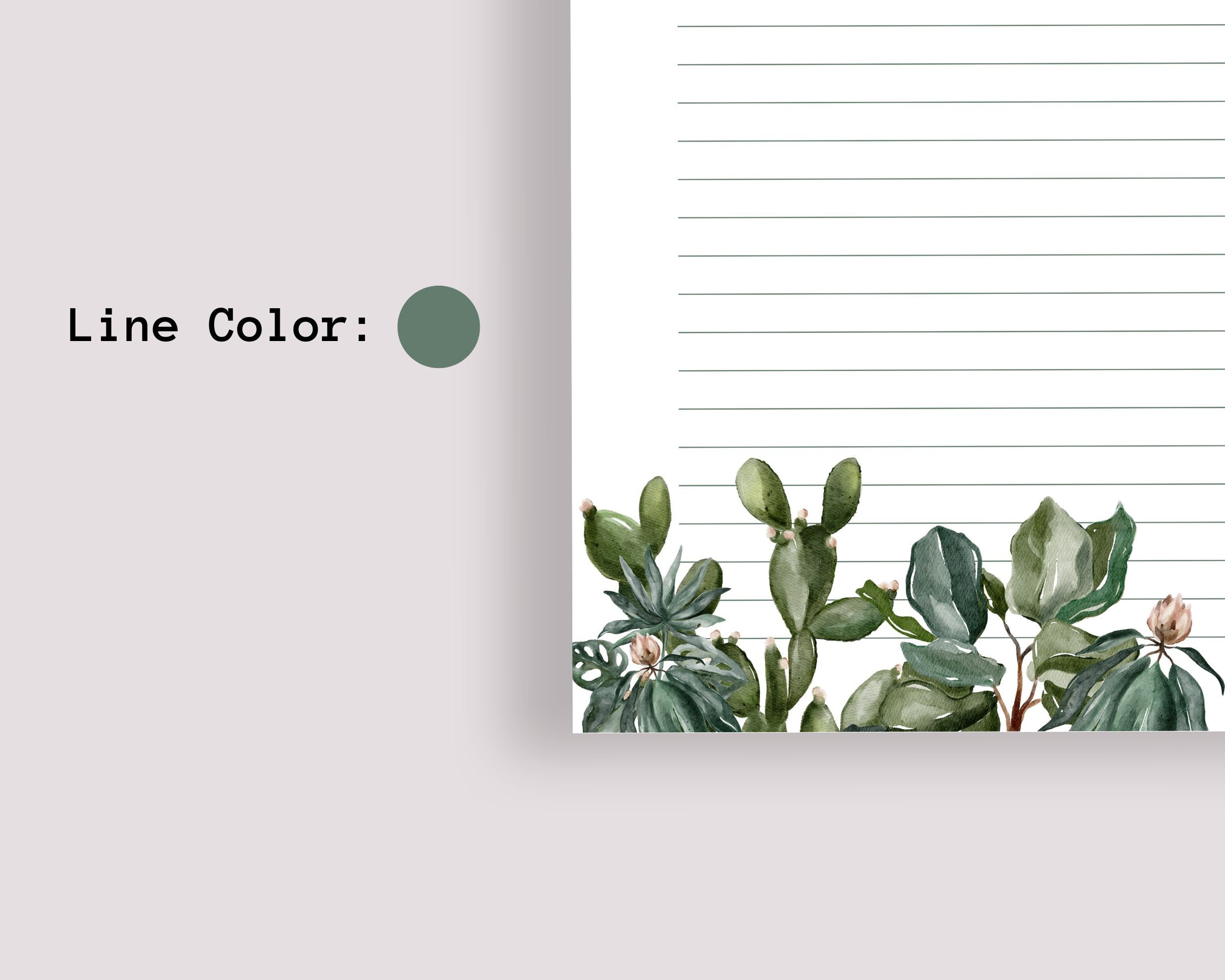 Succulent Stationary. Printable Stationery. Letter Writing - Etsy