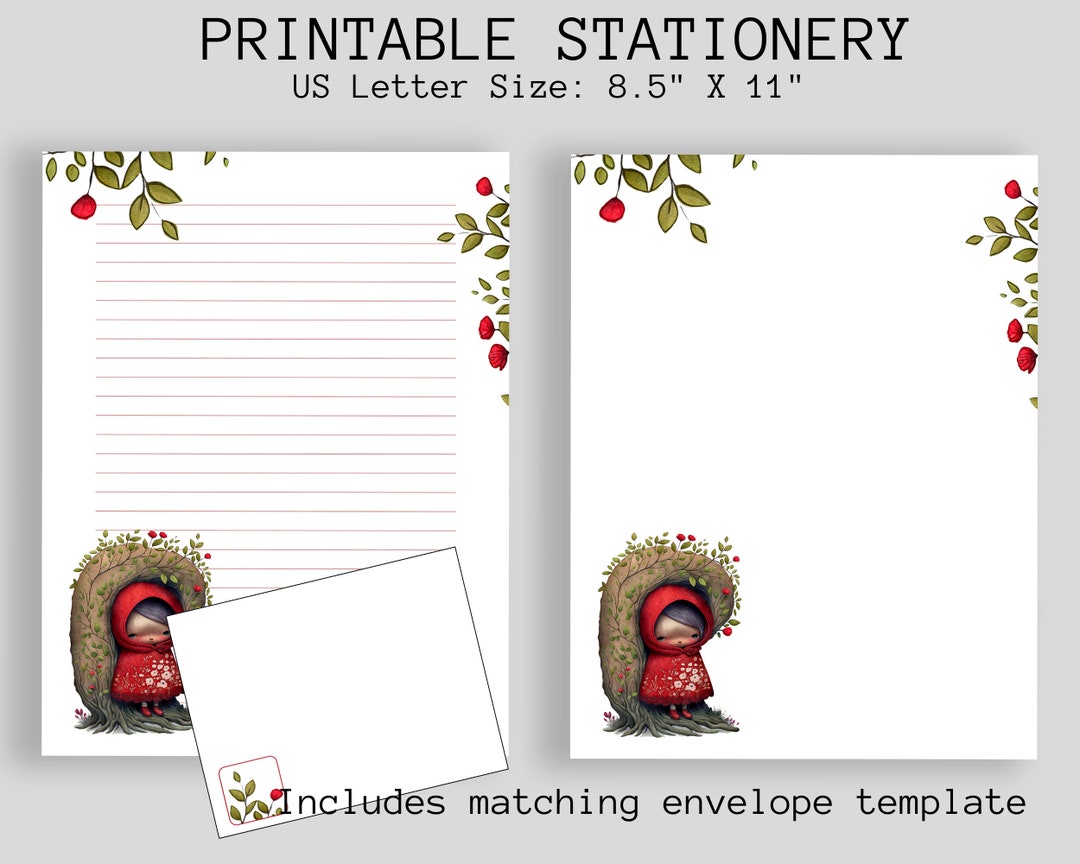 Pen Pal Letters Printable Writing Paper With Lines Stationary for ...