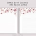 Pink Floral Stationery Set. Elegant Flower Writing Paper. Pen Pal ...