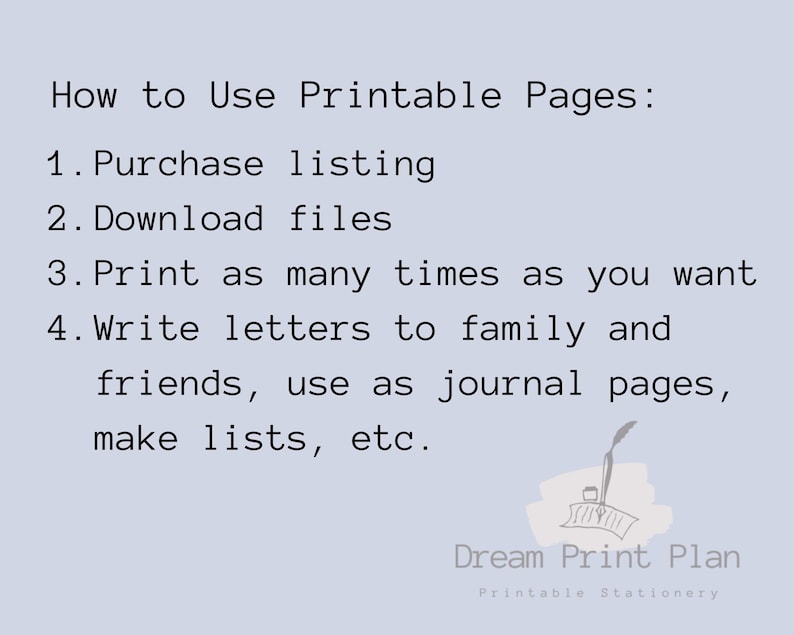 Moon Phases Stationary Printable. Lined Writing Paper. Celestial ...