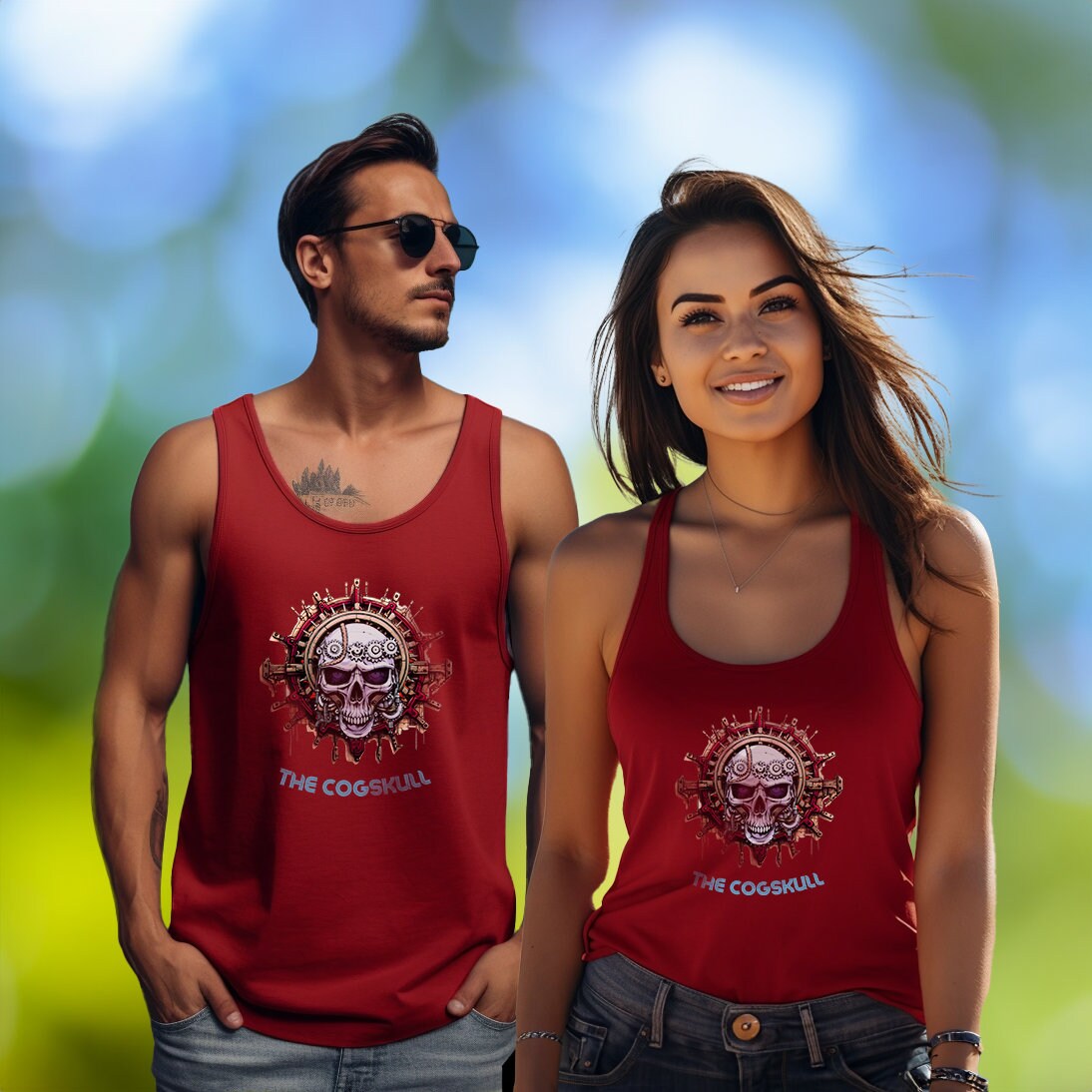 Gears of War Unisex Tank, Video Game Skeleton Tank Top, Gaming Top, Cog ...