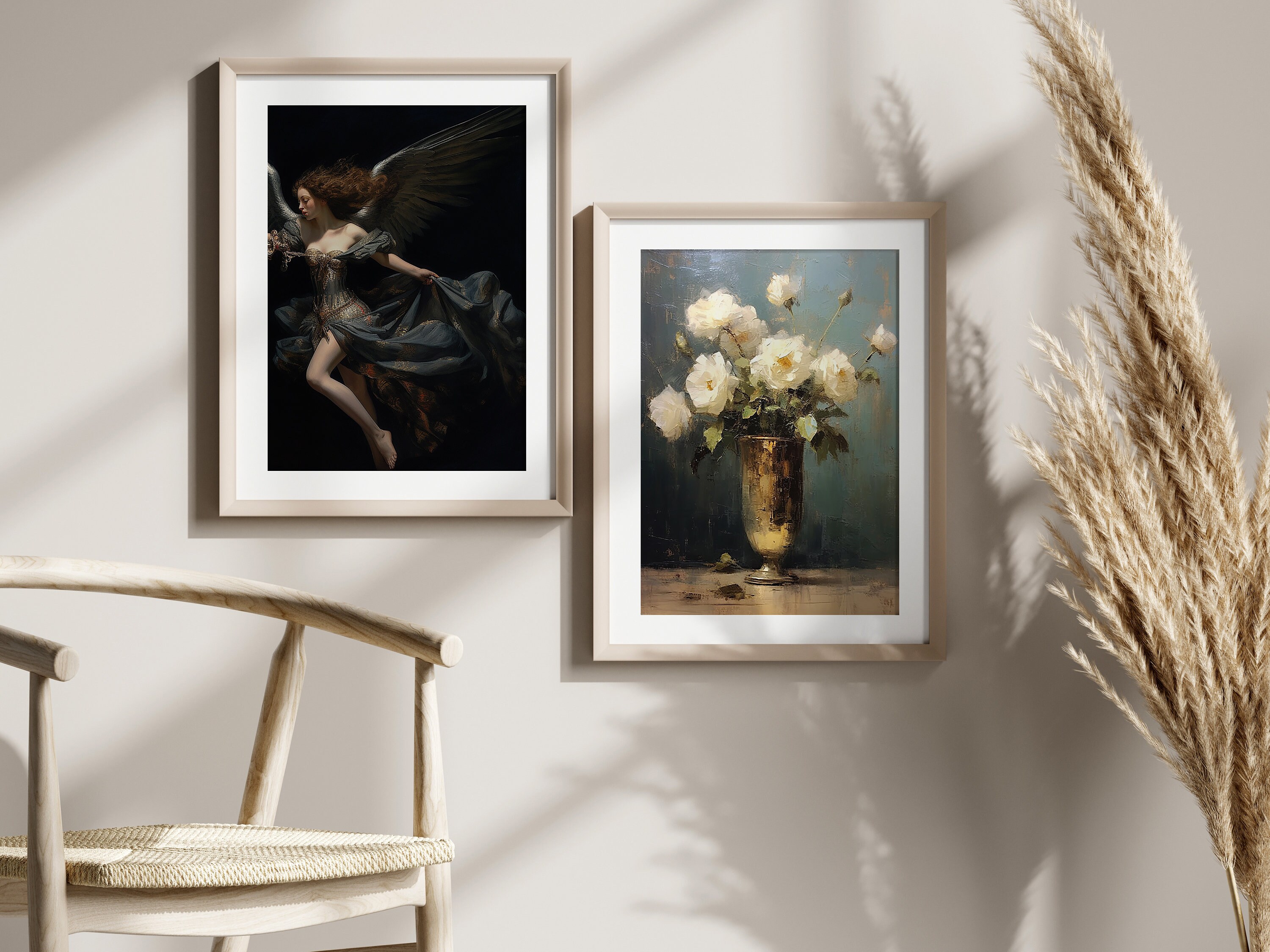 Dark Academia Digital Print Vintage Oil Painting Dark Academia Painting ...