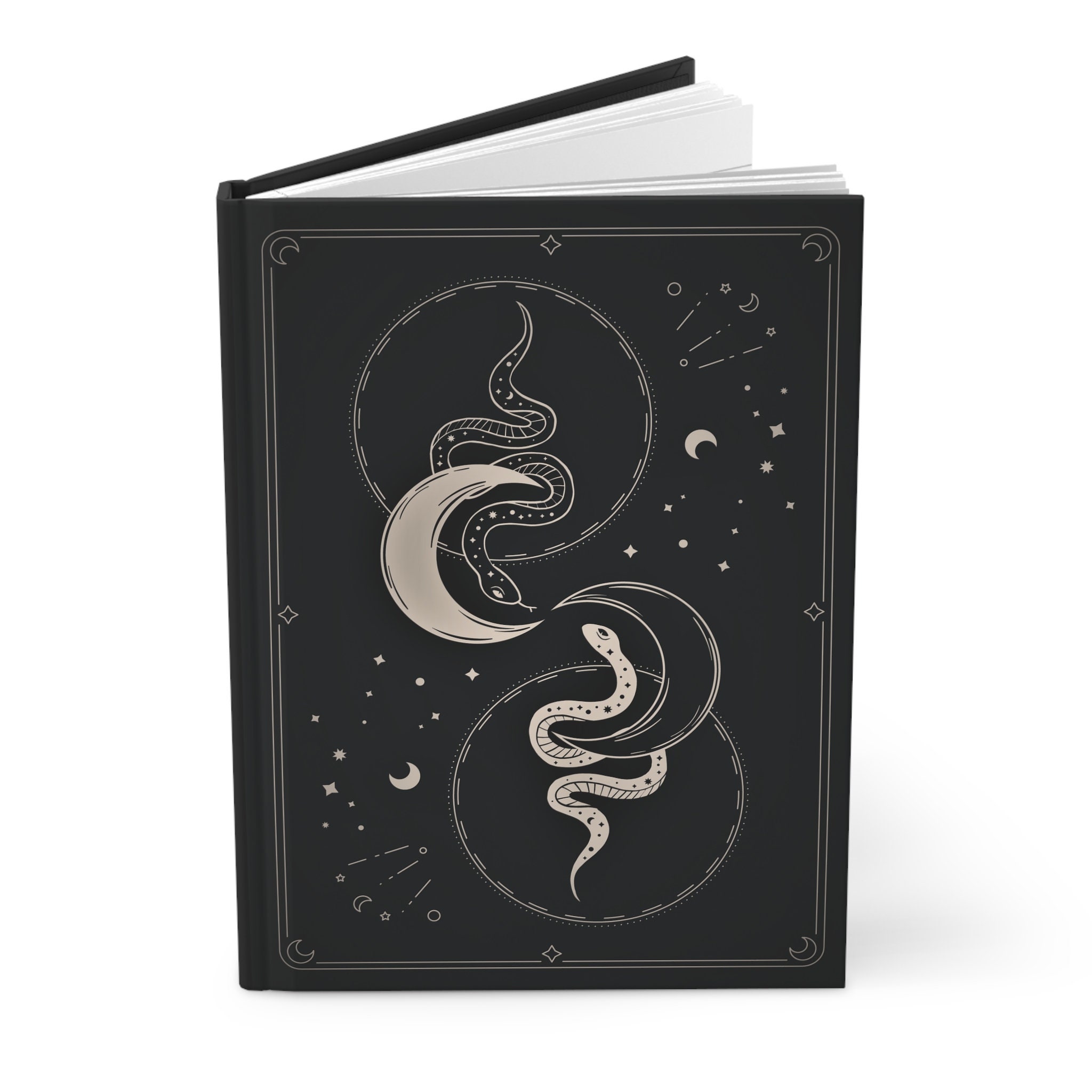 Dark Academia Hardcover Journal Matte Witchy Art Notebook Astrology ...
