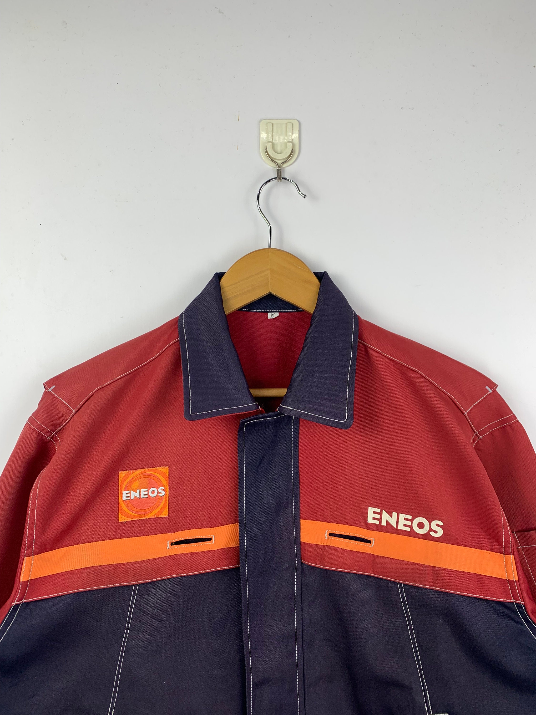 Vintage Japan Eneos Nisseki Gas Station Workwear Jacket Vintage ...