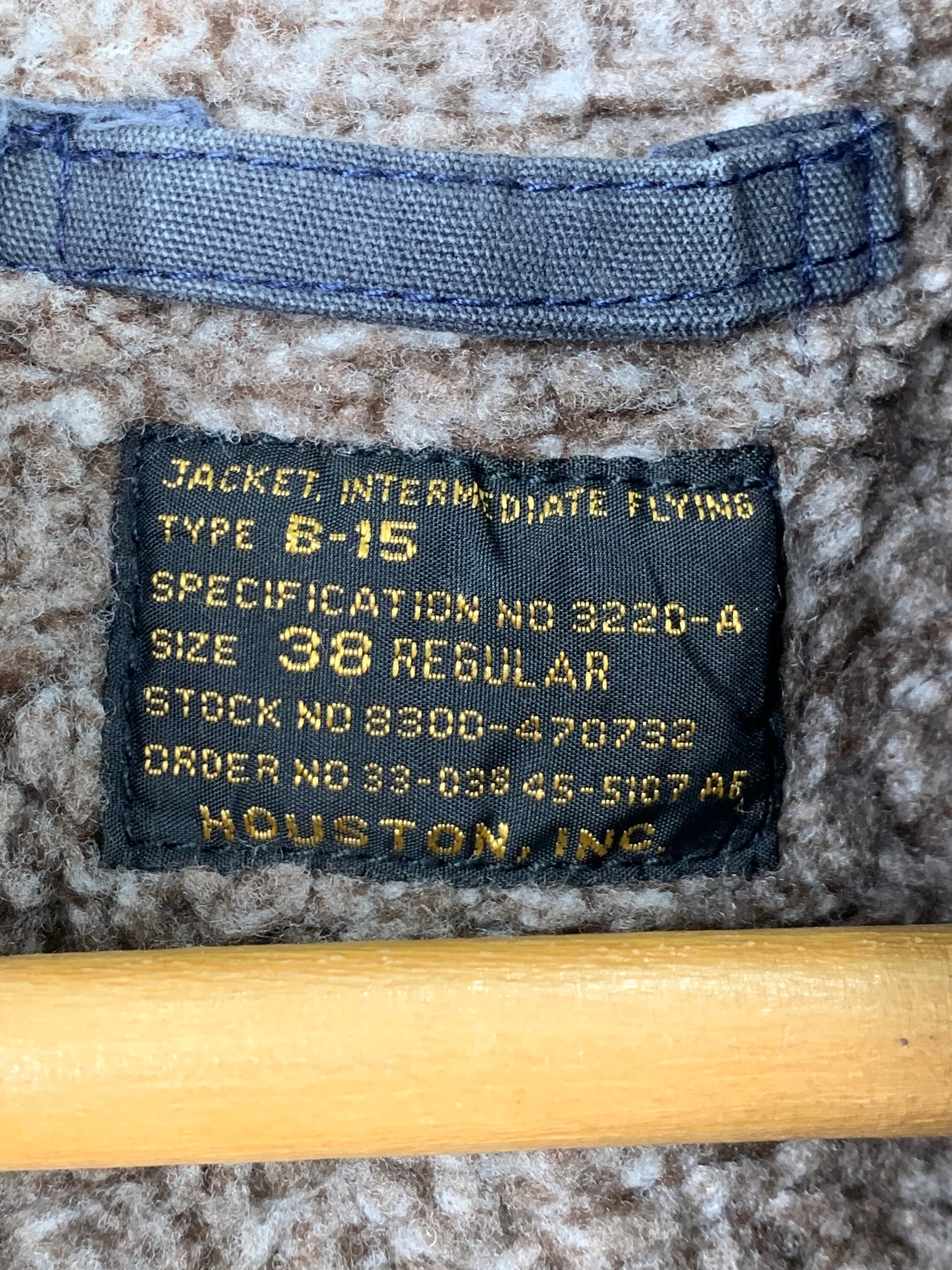 Vintage Buzz Rickson Army Air Forces Houston Type B-15A Flight Scovill ...