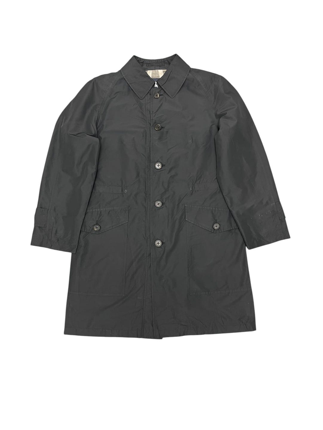 Vintage Burberry London Blue Label Nova Check Trench Used Jacket ...