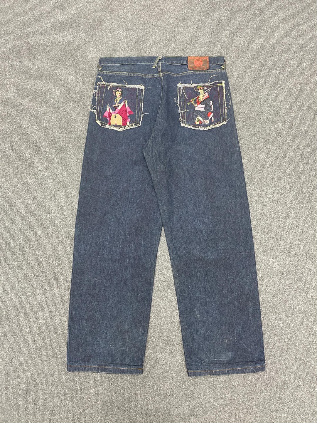 Size 39x33 Vintage Early 2000s Japanese Brand Red Monkey Company Sun ...