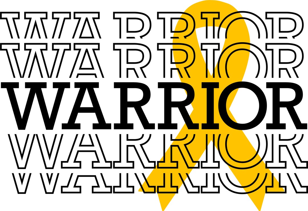 SVG DOWNLOAD - Warrior Cancer Ribbon - Etsy