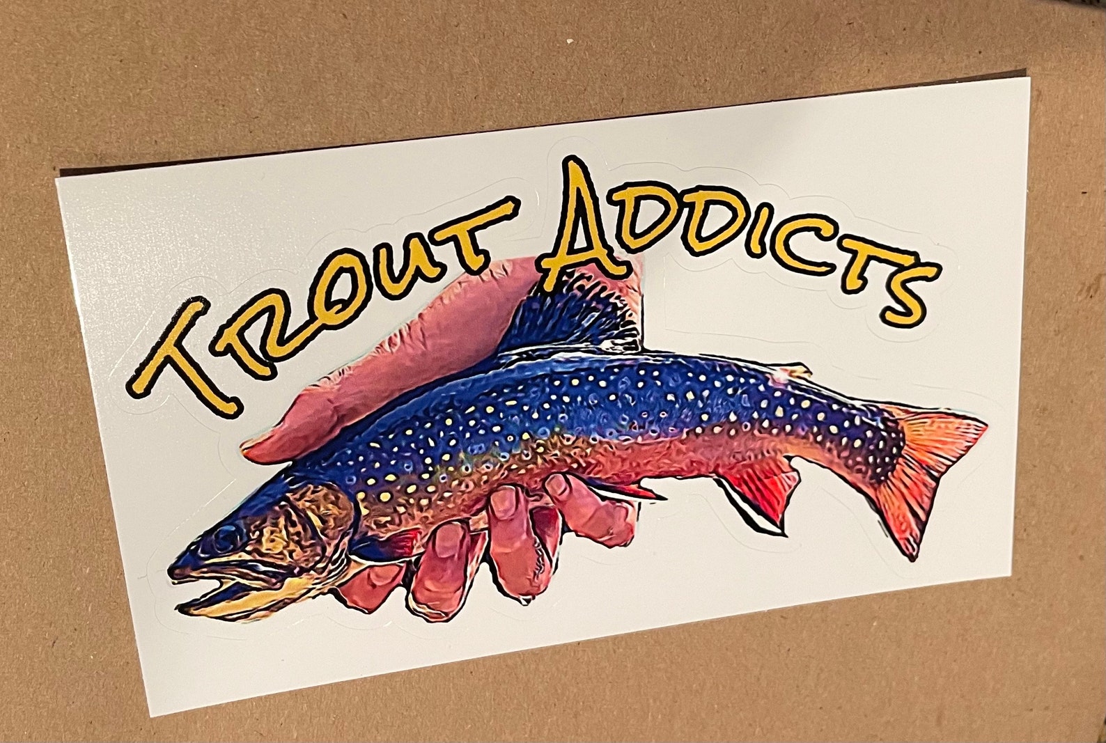 Trout Sticker Brook Trout Sticker Fishing Sticker Trout - Etsy