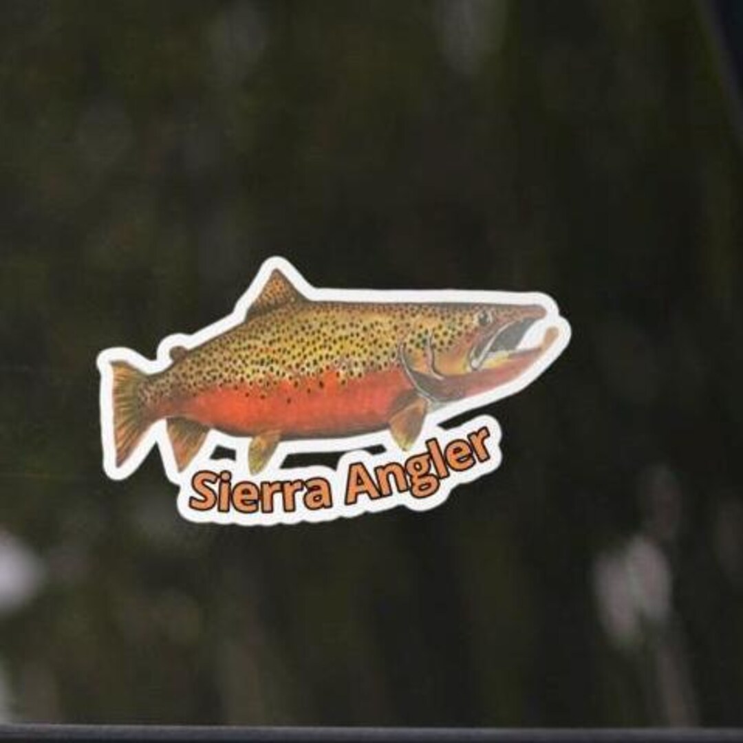 Sierra Angler Brown Trout Bubble-free Stickers - Etsy