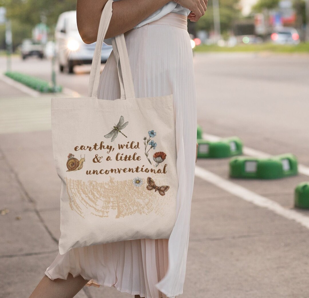 Nature Lovers Goblincore Cotton Canvas Tote Bag - Etsy