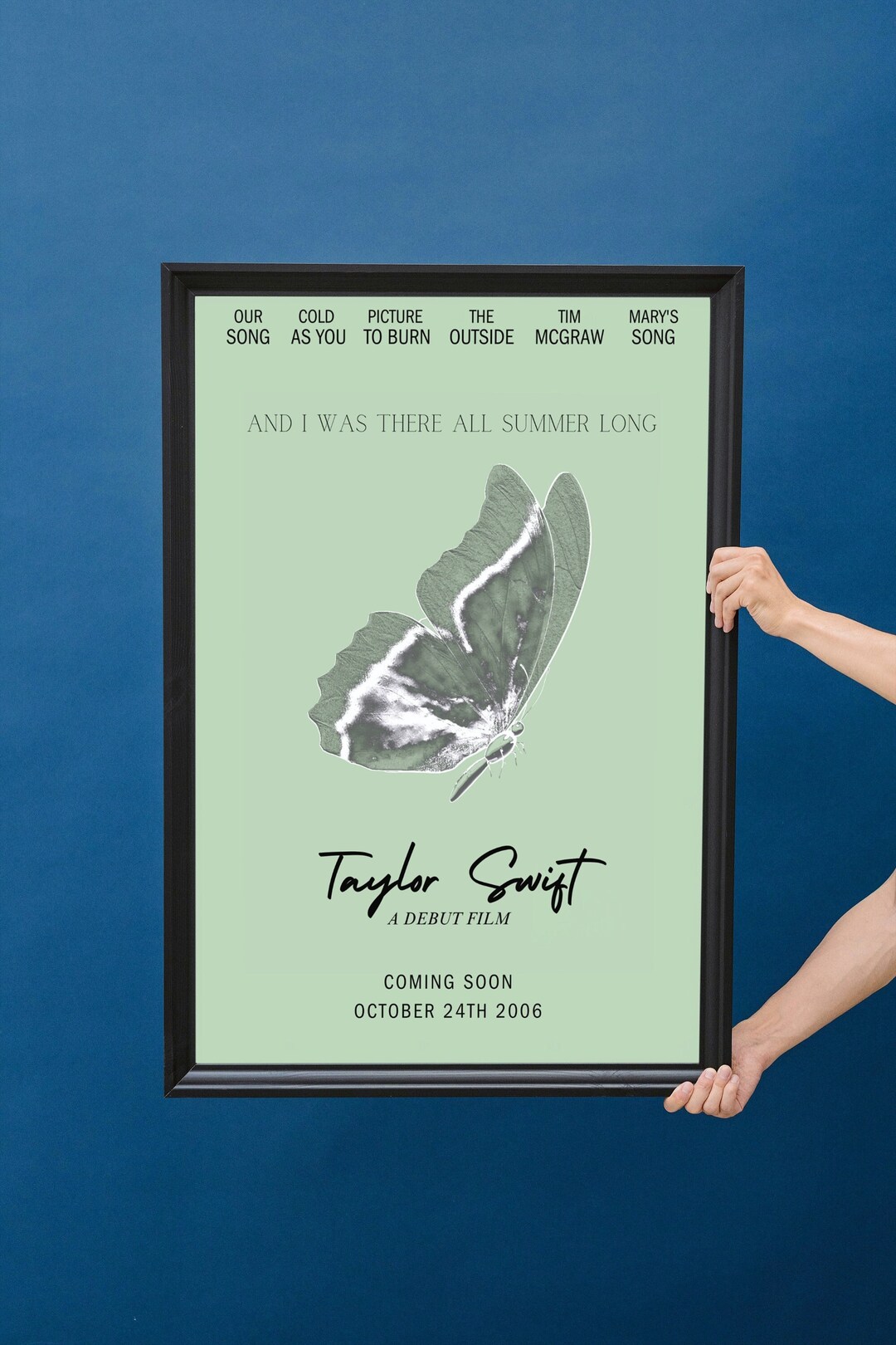 Taylor Swift Inspired Movie Poster Debut quill Pen Version Digital ...