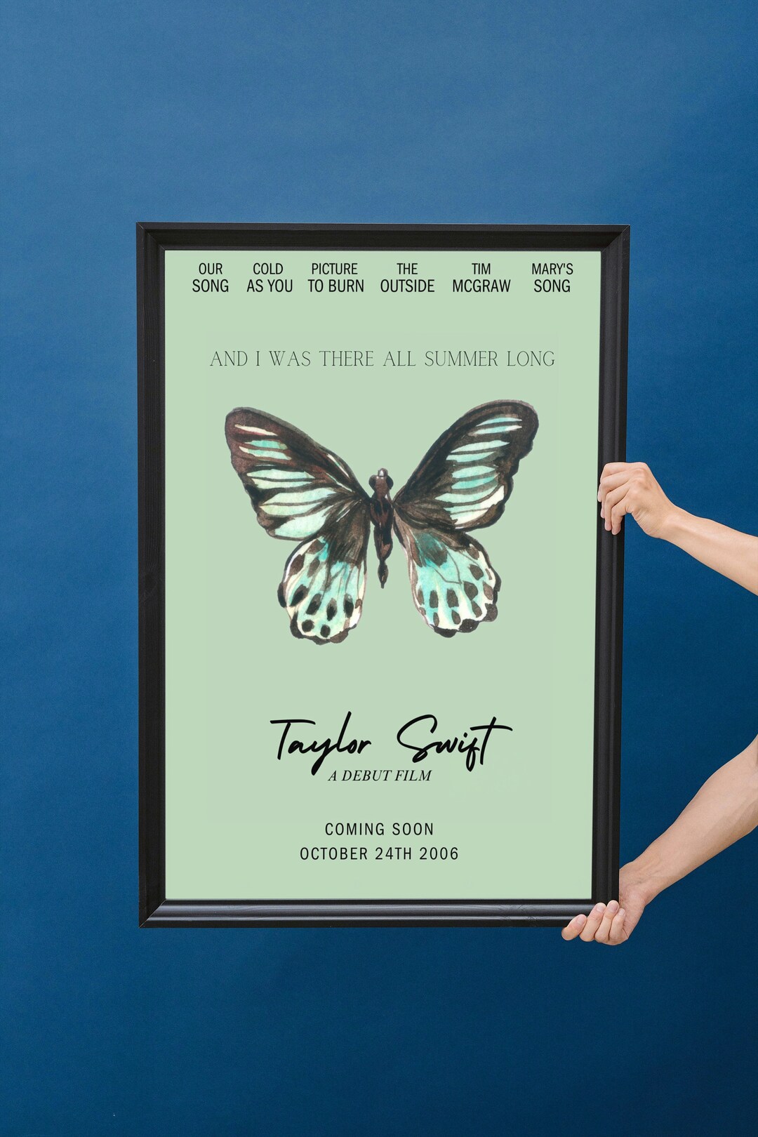 Taylor Swift Inspired Movie Poster Debut glitter Gel Pen Version ...