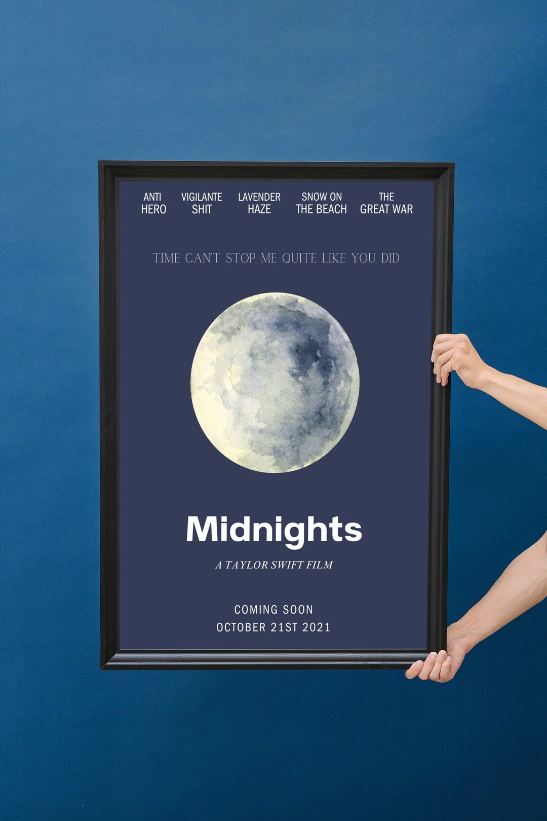 Taylor Swift Inspired Movie Poster | Midnights (glitter Gel Pen Version ...