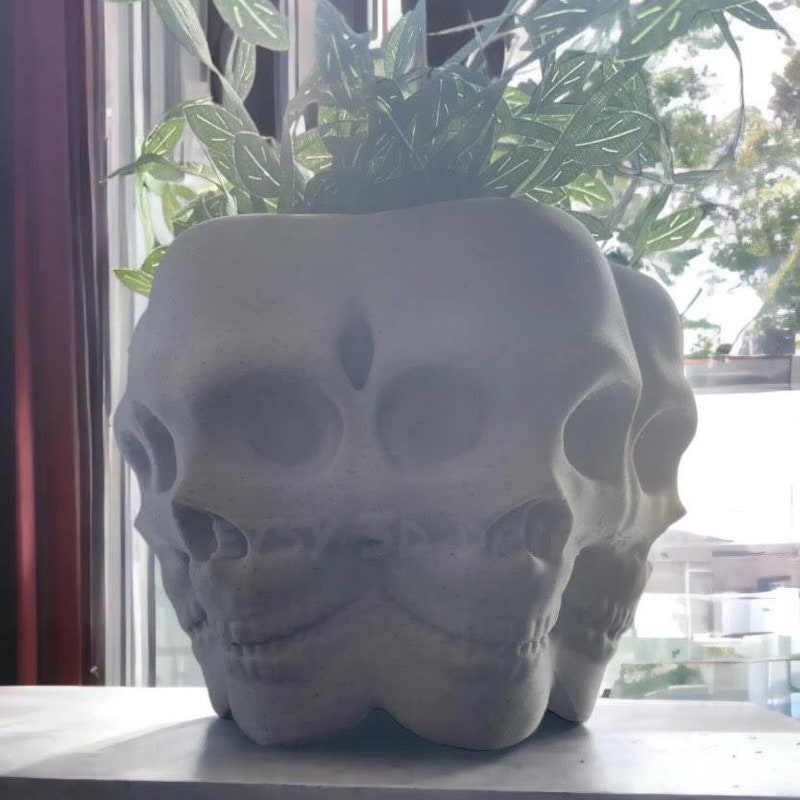 Skull Garden Planter - Etsy