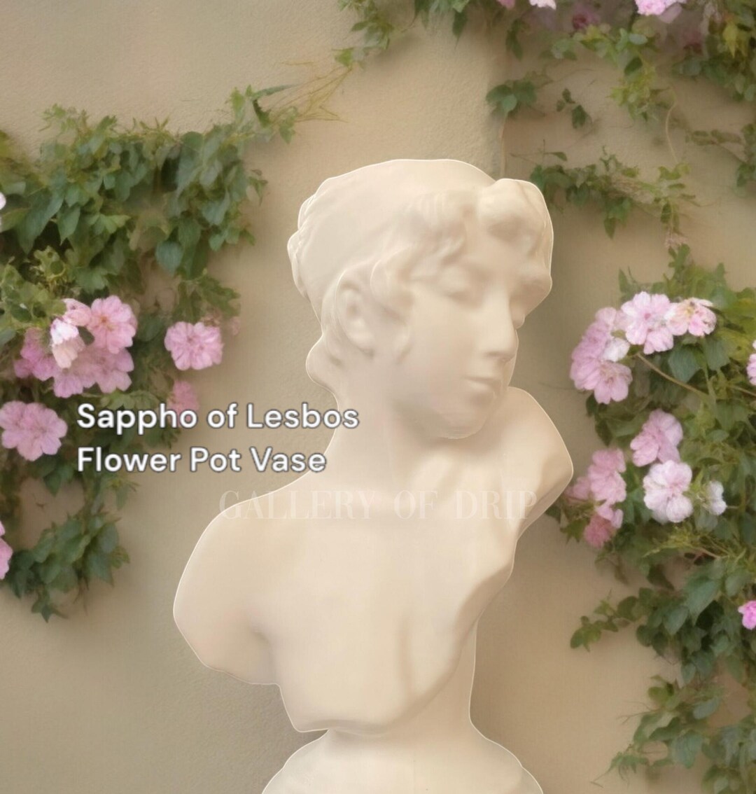 Sappho of Lesbos Flower Pot Vase, Succulent, Cacti, Air Plant, Ancient ...