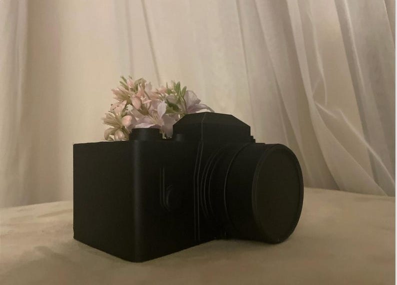 Camera Planter, Photography Flower Pot, Vintage Body, SLR, Succulent ...