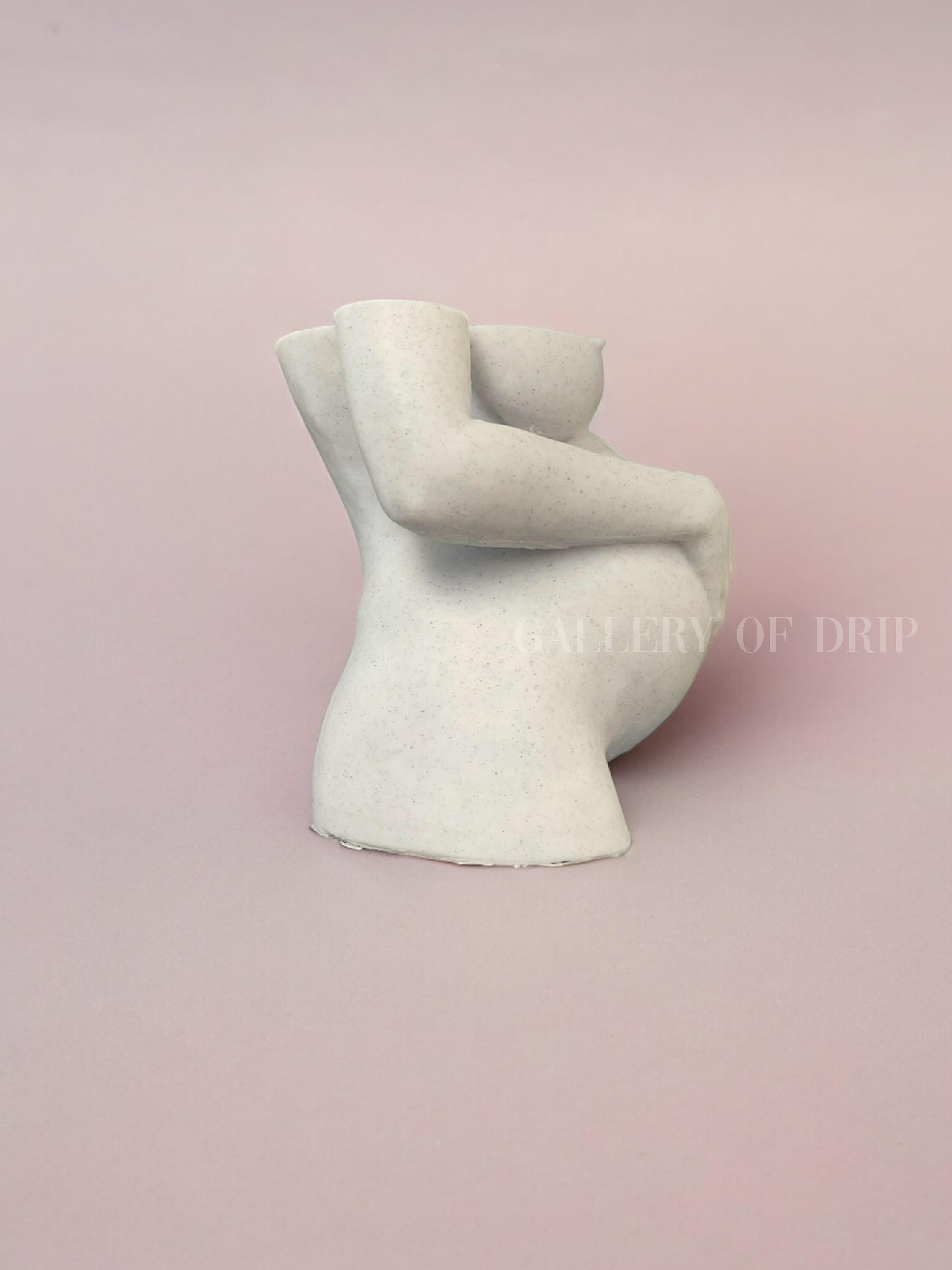 Pregnant Woman Planter Vase | Drainage Holes | Pregnancy Flower Pot ...