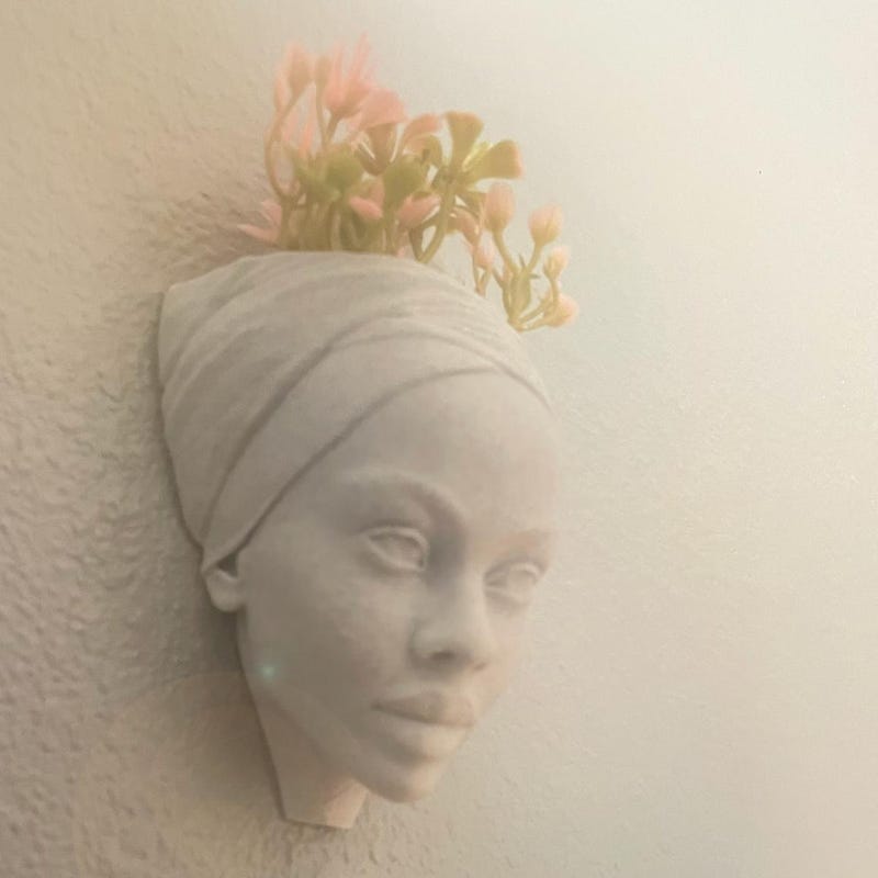Black Women Plant Head - Etsy