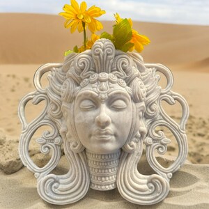 Decorative Wall Planter, Buddha Multi Face Flower Pot, Psychedelic ...