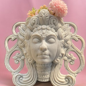 Decorative Wall Planter, Buddha Multi Face Flower Pot, Psychedelic ...