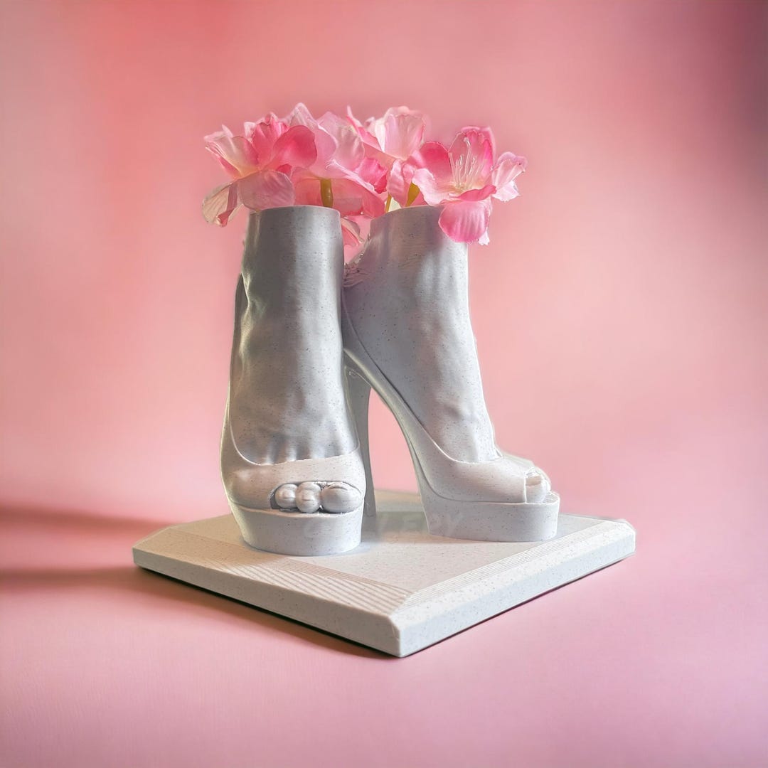 Petite High Heel Planter | Drainage Holes | Lady Shoe Flower Pot ...