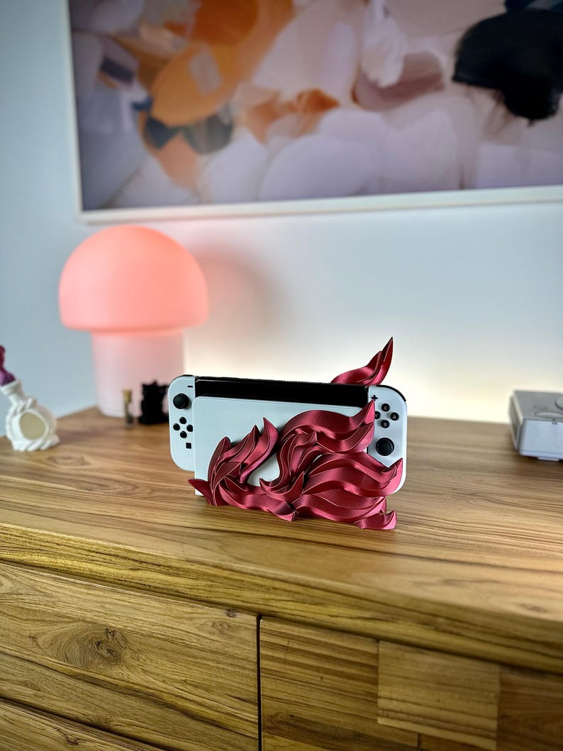 Nintendo Switch Flame Fire Dock, OLED, Classic, Custom Display Cradle ...