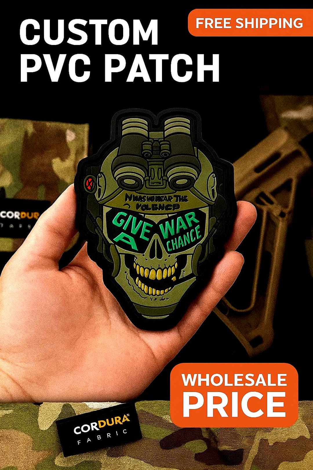 Personalized PVC Morale Patch: Custom Hook and Loop, Military Style - Etsy