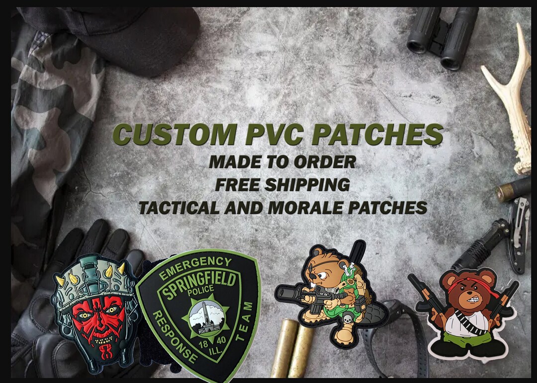 Custom PVC Patches: Design Your Own Rubber Patch - Etsy
