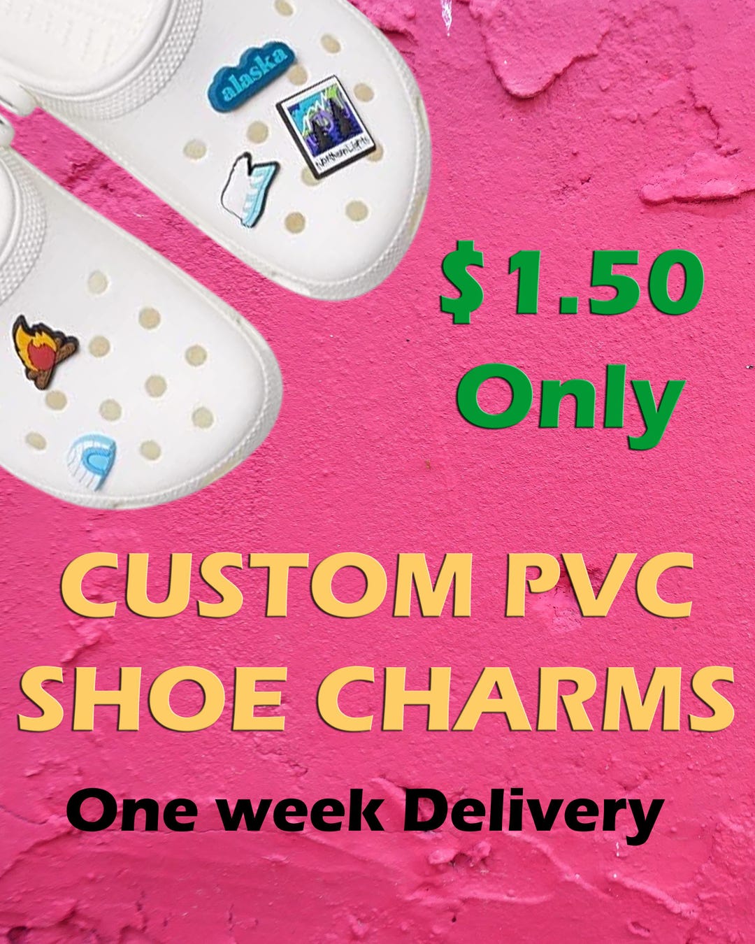 Custom PVC Shoe Charms: Personalized Clog Pins - Etsy