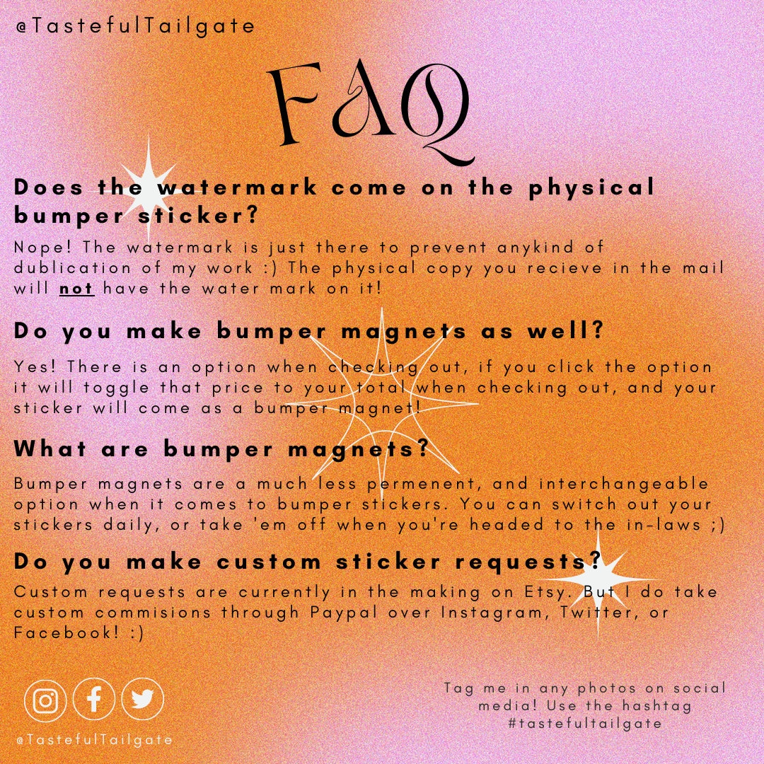 Taylor Swift Bumper Sticker - Etsy