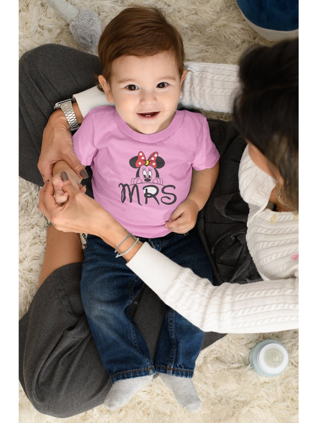 Mrs Minnie Mouse, Minnie Mouse Mickey Mouse Mrs. Mr. T-shirt Infant ...