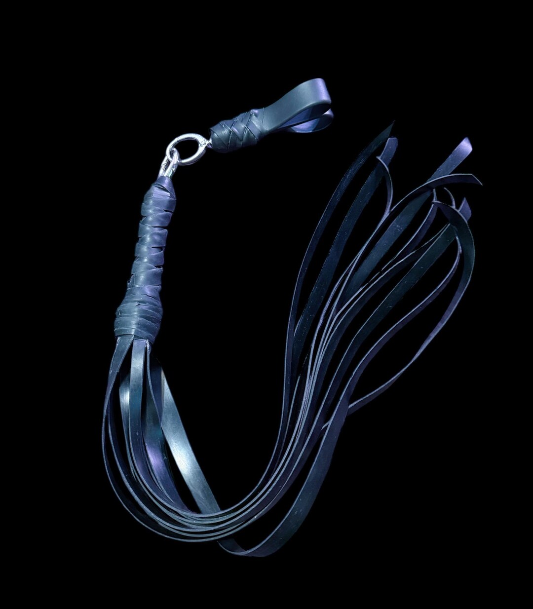 2 in 1 Rubber Flogger Finger Flogger and Standard Flogger BDSM Unique ...