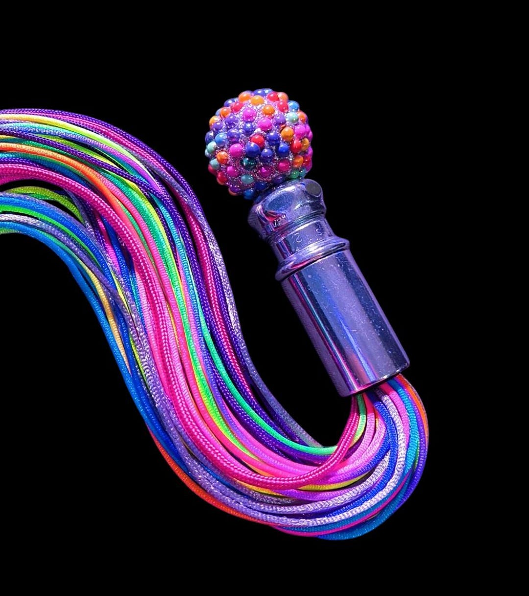 Cotton Candy Satin Flogger Sensation Play BDSM Unique Hand Made BDSM ...