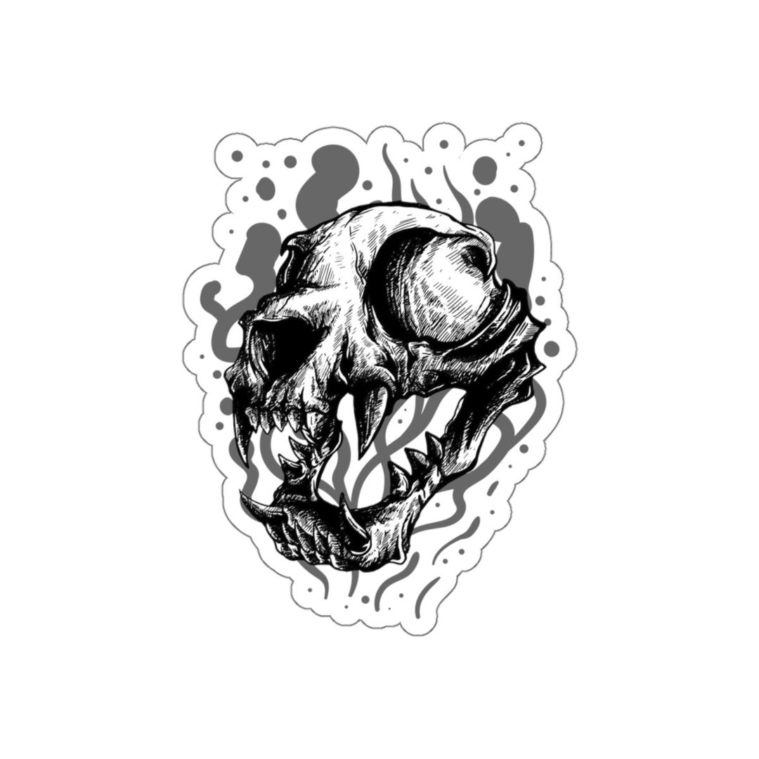 3D K9 Skull Sticker - Etsy