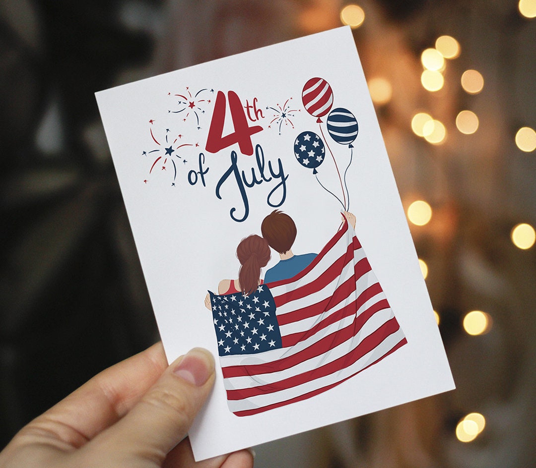 Independence Day, 4th of July E-card, Instant Download PDF or Png - Etsy